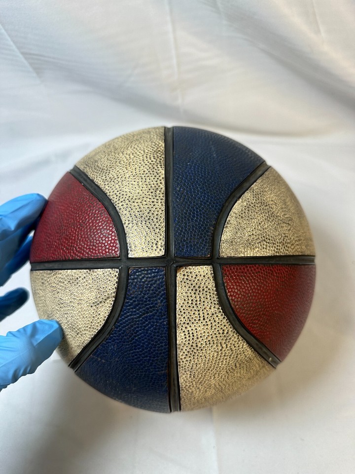 Official Rawlings RSS ABA Red White Blue Basketball With Display Case ...