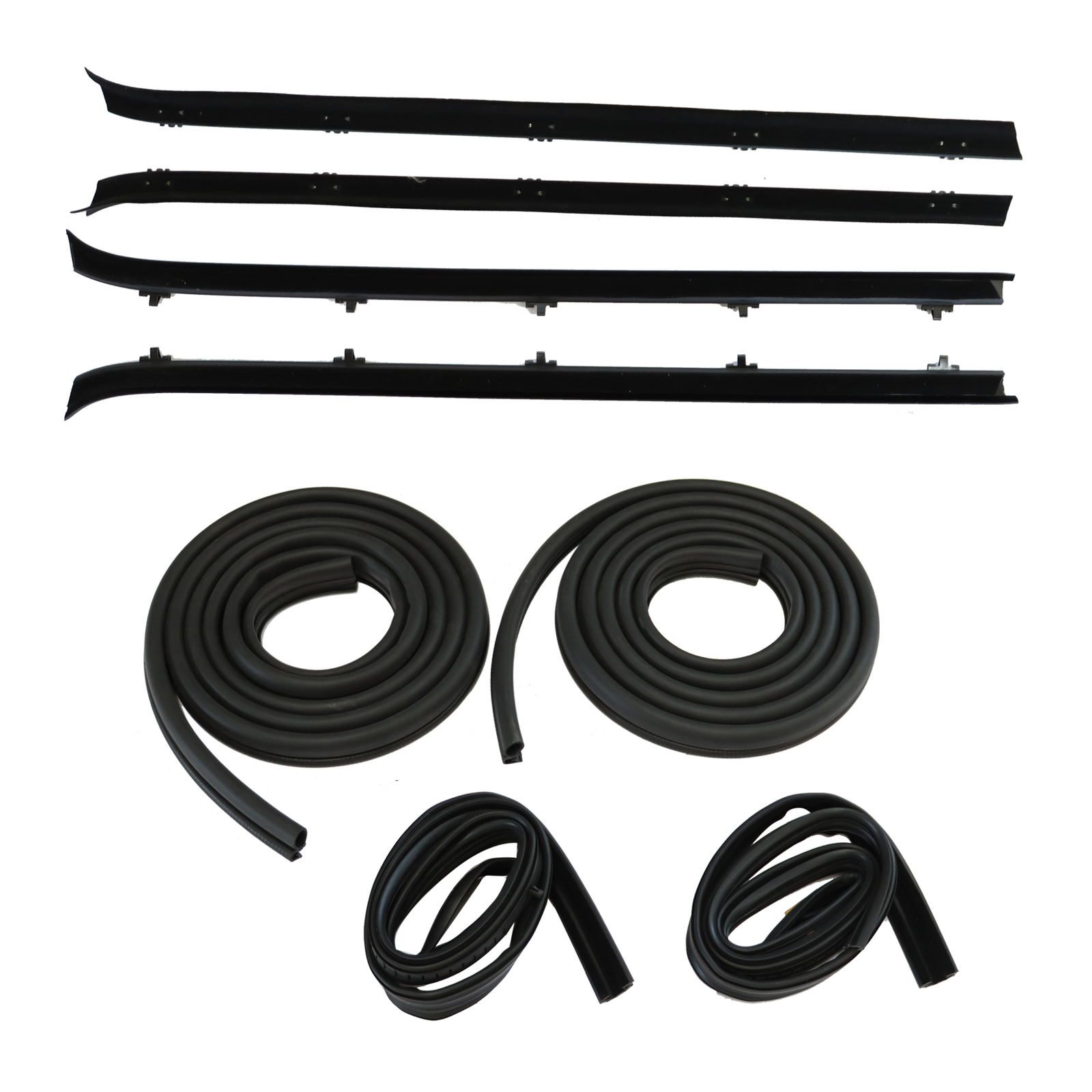 For Chevy GMC Truck Front Door Window Run Sweep Felts Weatherstrip ...