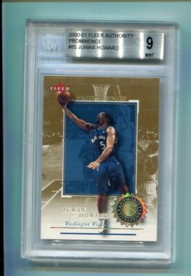 2000-01 Fleer Authority JUWAN HOWARD Gold Prominence #85 MICHIGAN #d/75 ...