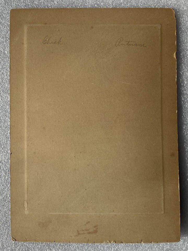 Circa 1900 Bates College Football Cabinet Card Photo Two Players ...