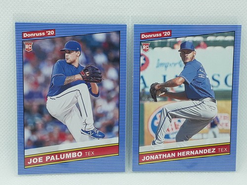 (2x) Jonathan Hernandez + Joe Palumbo 2020 Donruss Baseball RC LOT ...