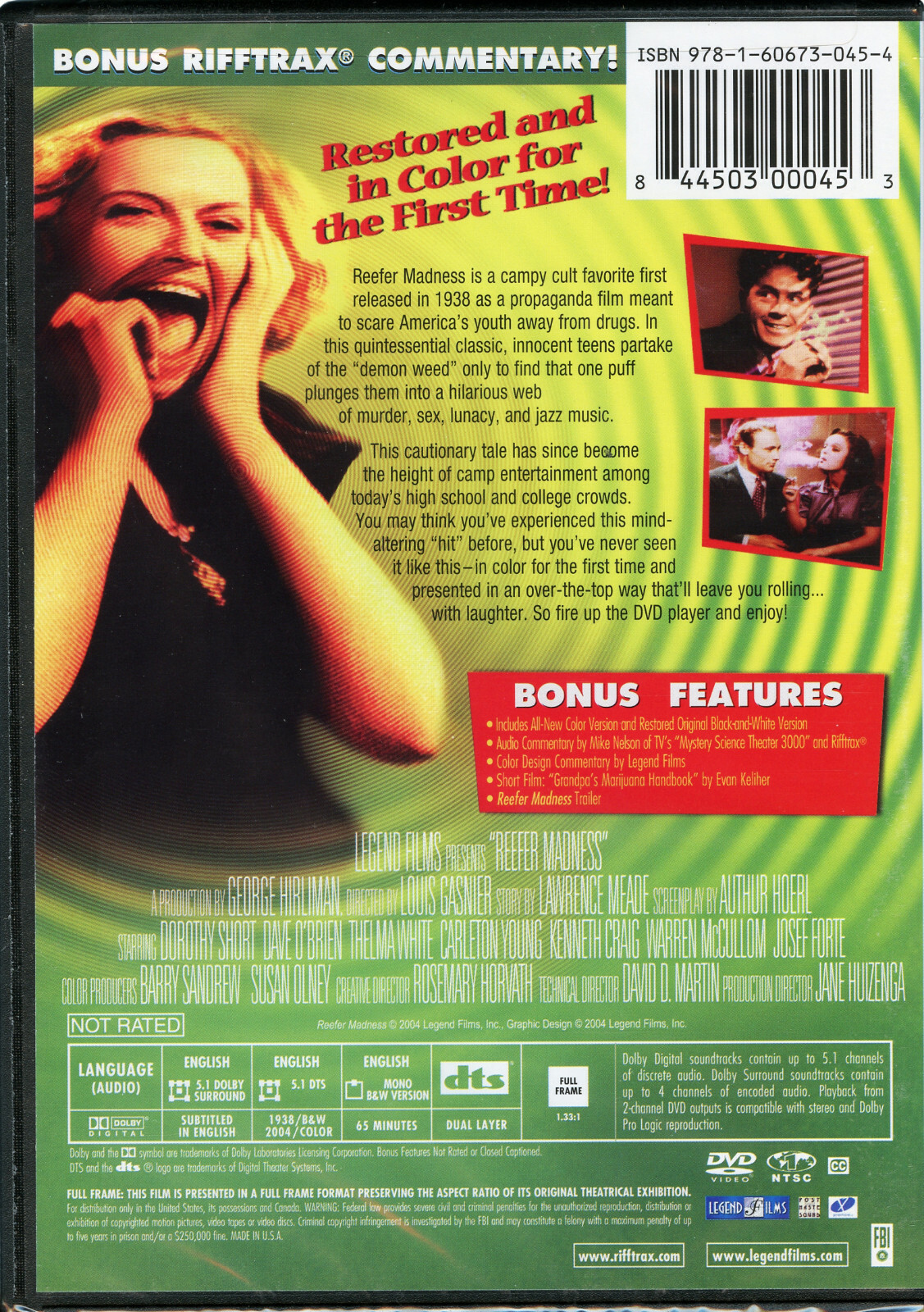 Reefer Madness (DVD, 1936) for sale online | eBay