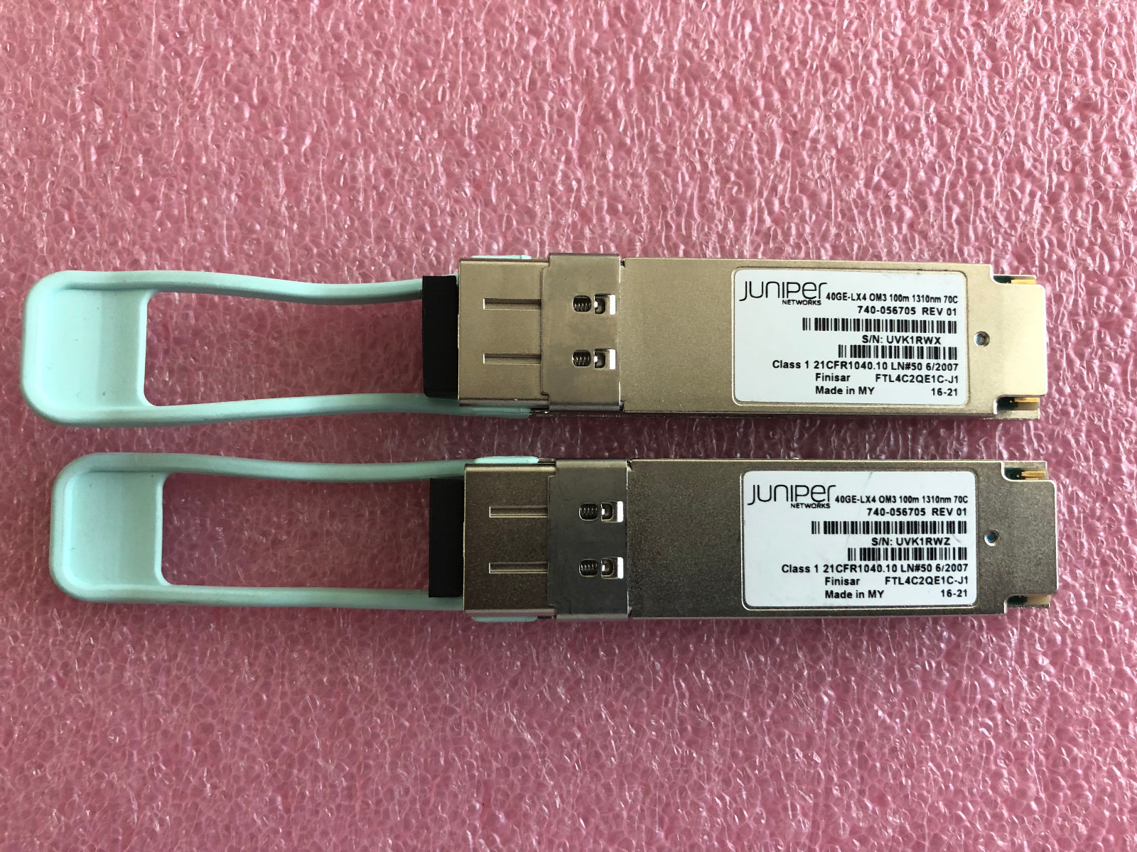 Juniper JNP-QSFP-40G-LX4 740-056705 40GE-LX4 OM3 100m 1310nm SMF ...