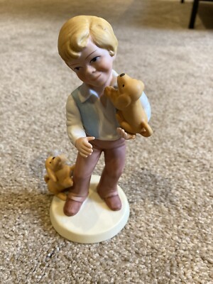 AVON VINTAGE BEST FRIENDS PORCELAIN FIGURINE Exclusively Handcrafted ...