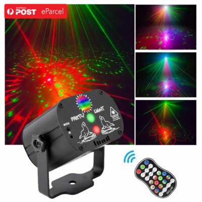 480 Patterns Laser Projector Light Stage Lighting LED RGB Disco Party ...