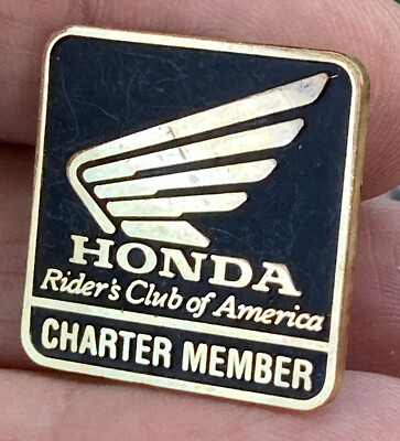 HONDA Riders Club of America CHARTER MEMBER Motorcycle PiN | eBay