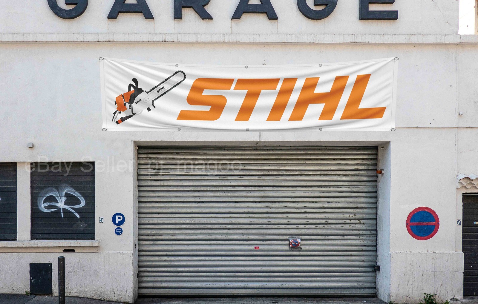 Stihl Banner Flag Chainsaw Chain Saws Tools Service Wall Decor Garage ...