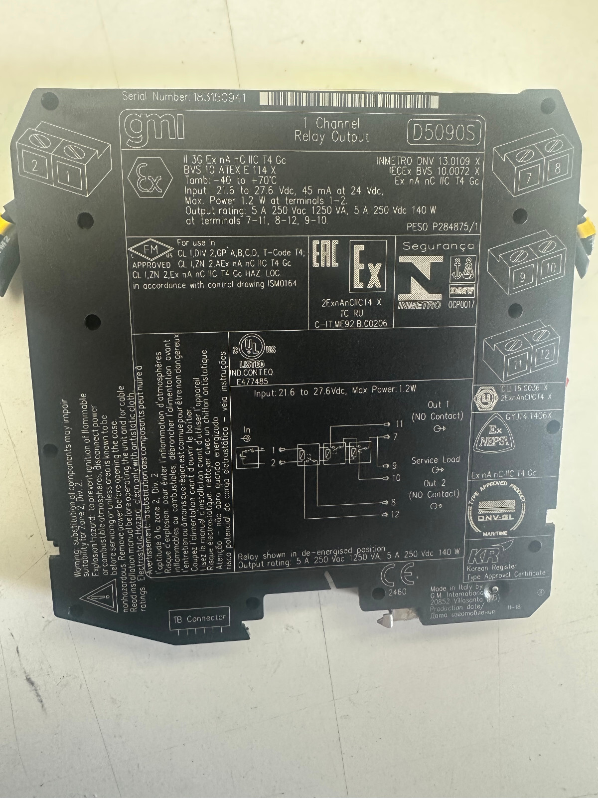 GMI D5090S 5 A SIL 3 Relay Output Module | eBay.de