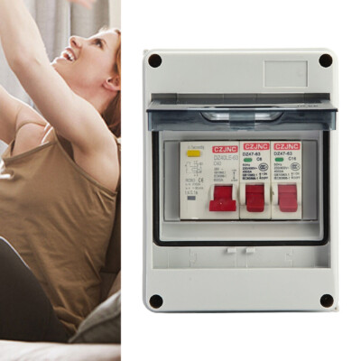 2 Way Garage Shed Camper Van Caravan Consumer Unit Fuse Box with RCD ...