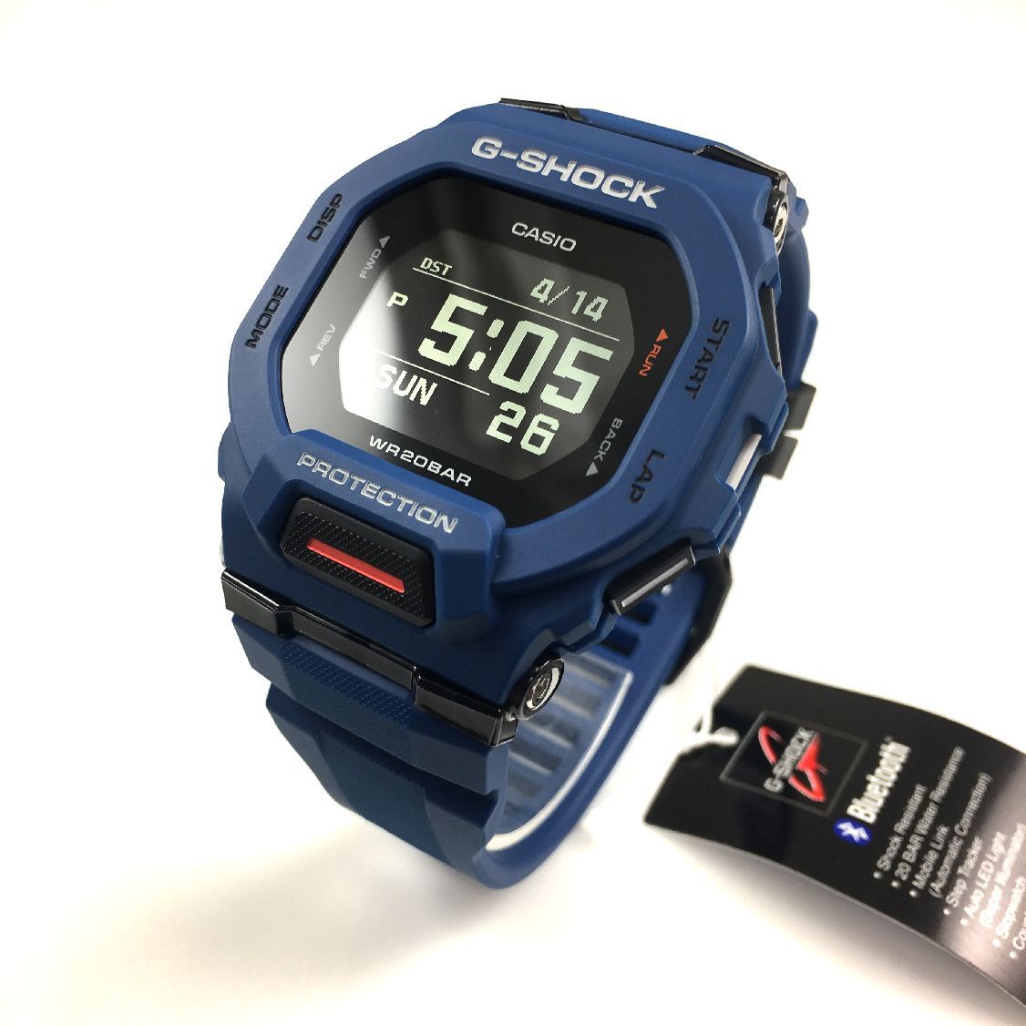 Casio G-Shock Blue Mobile Link Bluetooth Digital Sport Watch GBD-200 ...