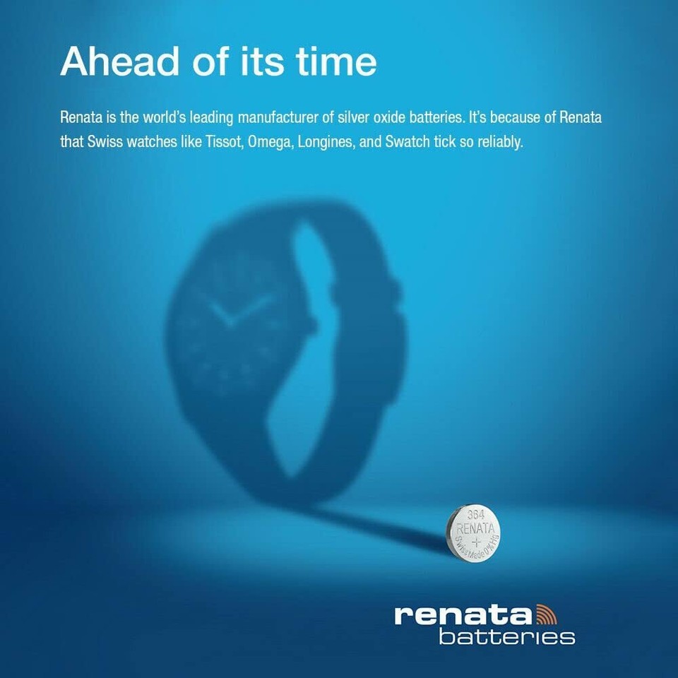 RENATA 377 1 Piece SR626SW WATCH BATTERY Free & Fast Shipping Exp 2024 ...