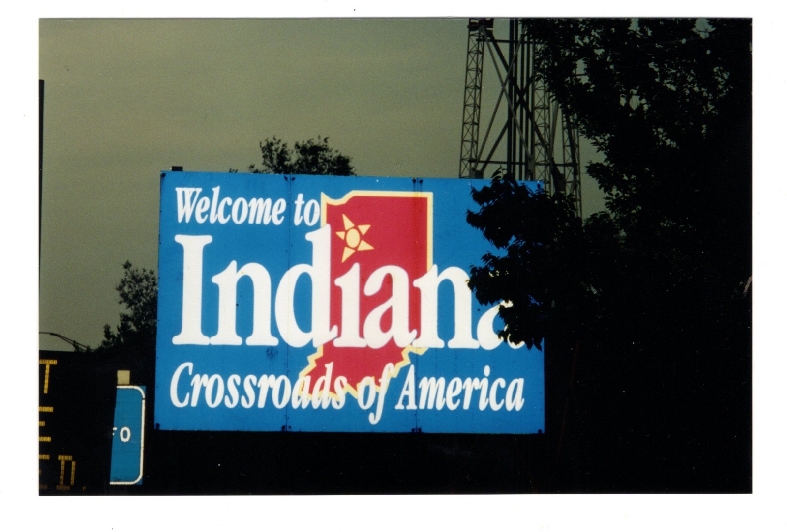 Welcome to Indiana Highway Sign 2001 Photo 4" x 6" RL3 | eBay