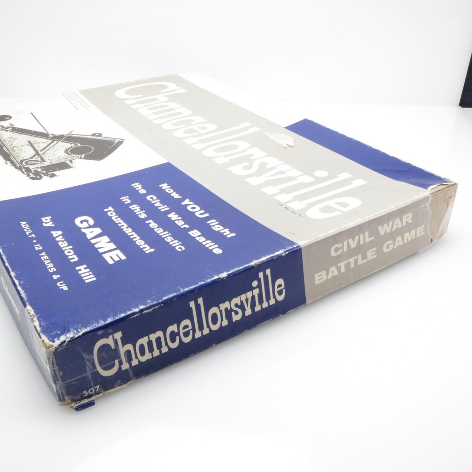CHANCELLORSVILLE - VINTAGE AVALON HILL CIVIL WAR STRATEGY BOARD GAME ...