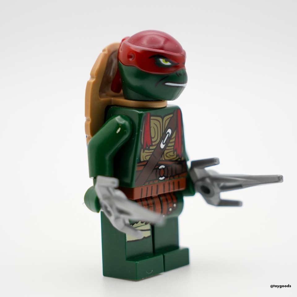 LEGO Minifigure Raphael Gritted Teeth tnt045 from Getaway 79116 TMNT ...
