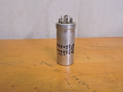 Mallory NOS multi section Capacitor. Tube Amps/TVs etc. Tests perfect ...