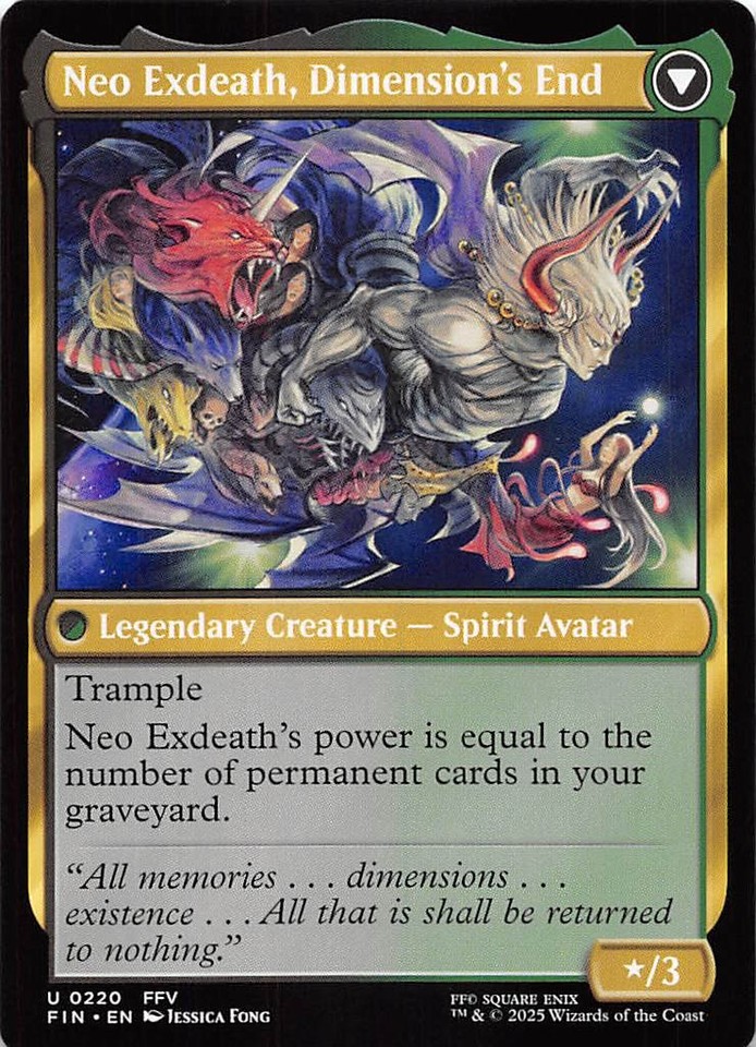 Exdeath, Void Warlock 220 Final Fantasy Magic the Gathering 004557 | eBay