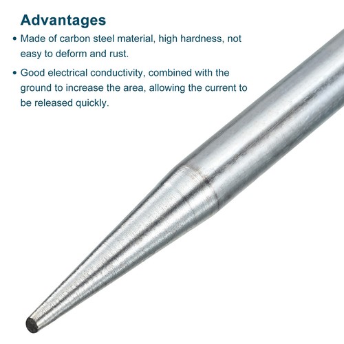 Ground Rod Cold Galvanized Grounding Pin 2.3ft T-Shape Welding Plate ...