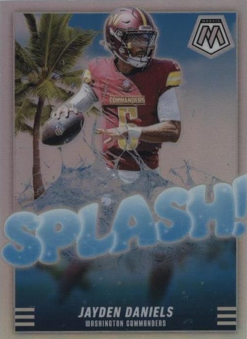 2025 Panini Mosaic - Splash Mosaic Jayden Daniels #5 Silver Prizm for ...