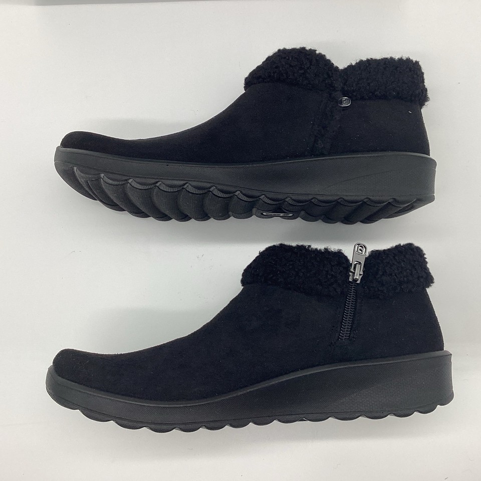 Bzees Womens Gift Faux Suede Slip On Comfort Booties Shoes BHFO 2264 ...