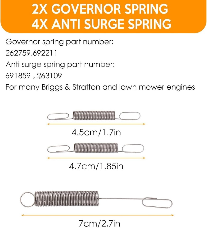 36 Pack Throttle Springs Assortment Throttle Return Springs Linkage Kit ...