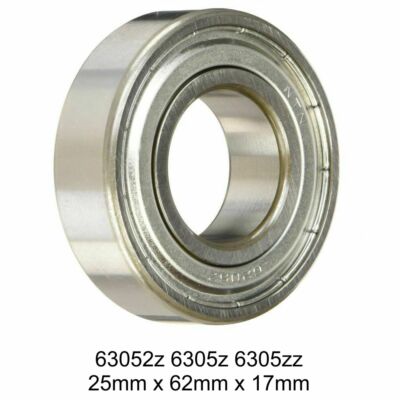 UNIVERSAL 63052Z 6305Z 6305ZZ WASHING MACHINES HIELDED BEARING 25mm x ...