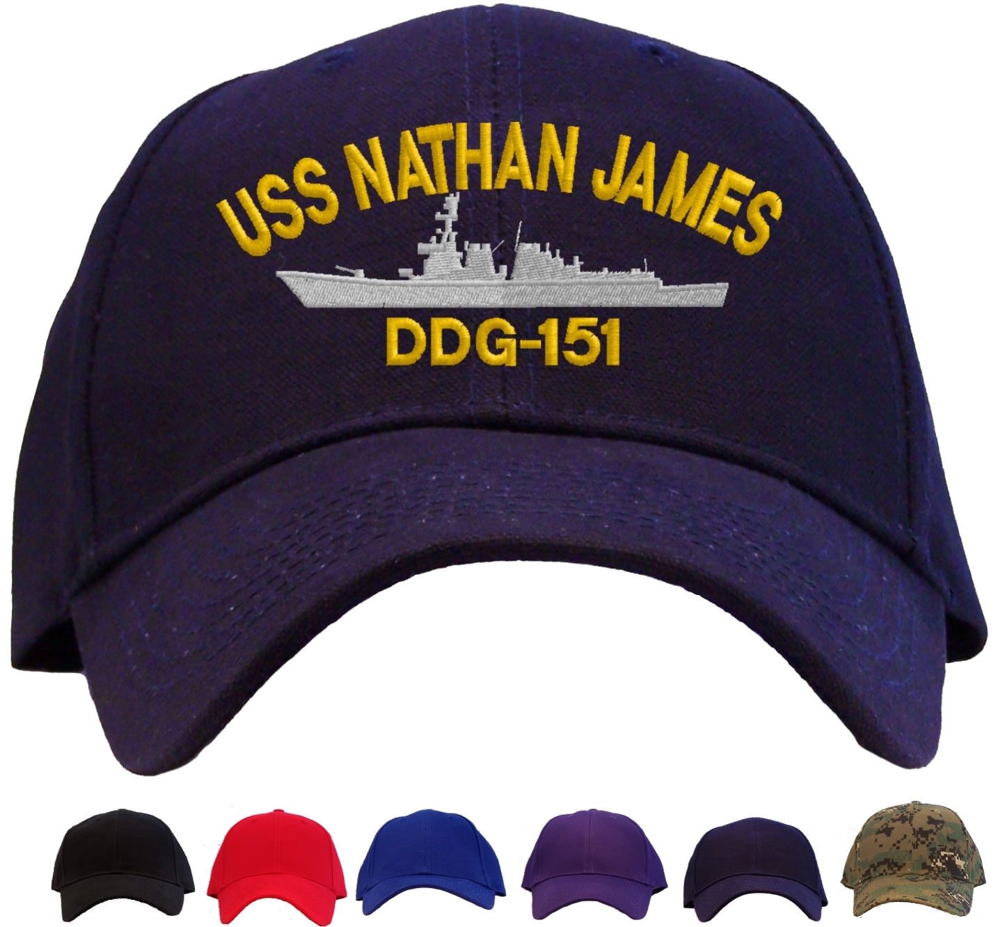USS Nathan James DDG-151 Embroidered Baseball Cap - Available in 6 ...