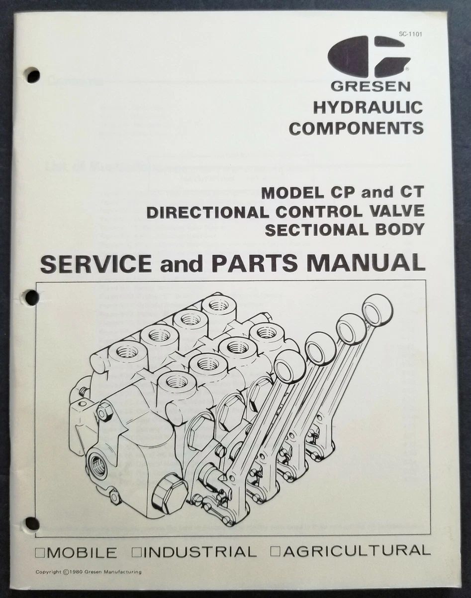 Control Valve Parts Diagram
