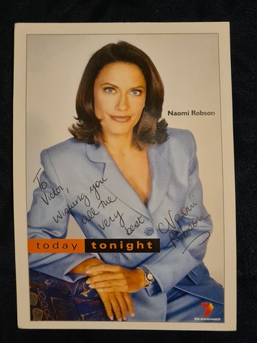 Naomi Robson (Today Tonight) - Signed / Autographed Fan Card | eBay