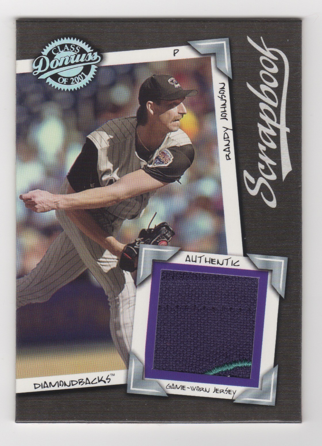 Donruss Class Of 2001 RANDY JOHNSON #SB-14 /500 Scrapbook Arizona ...