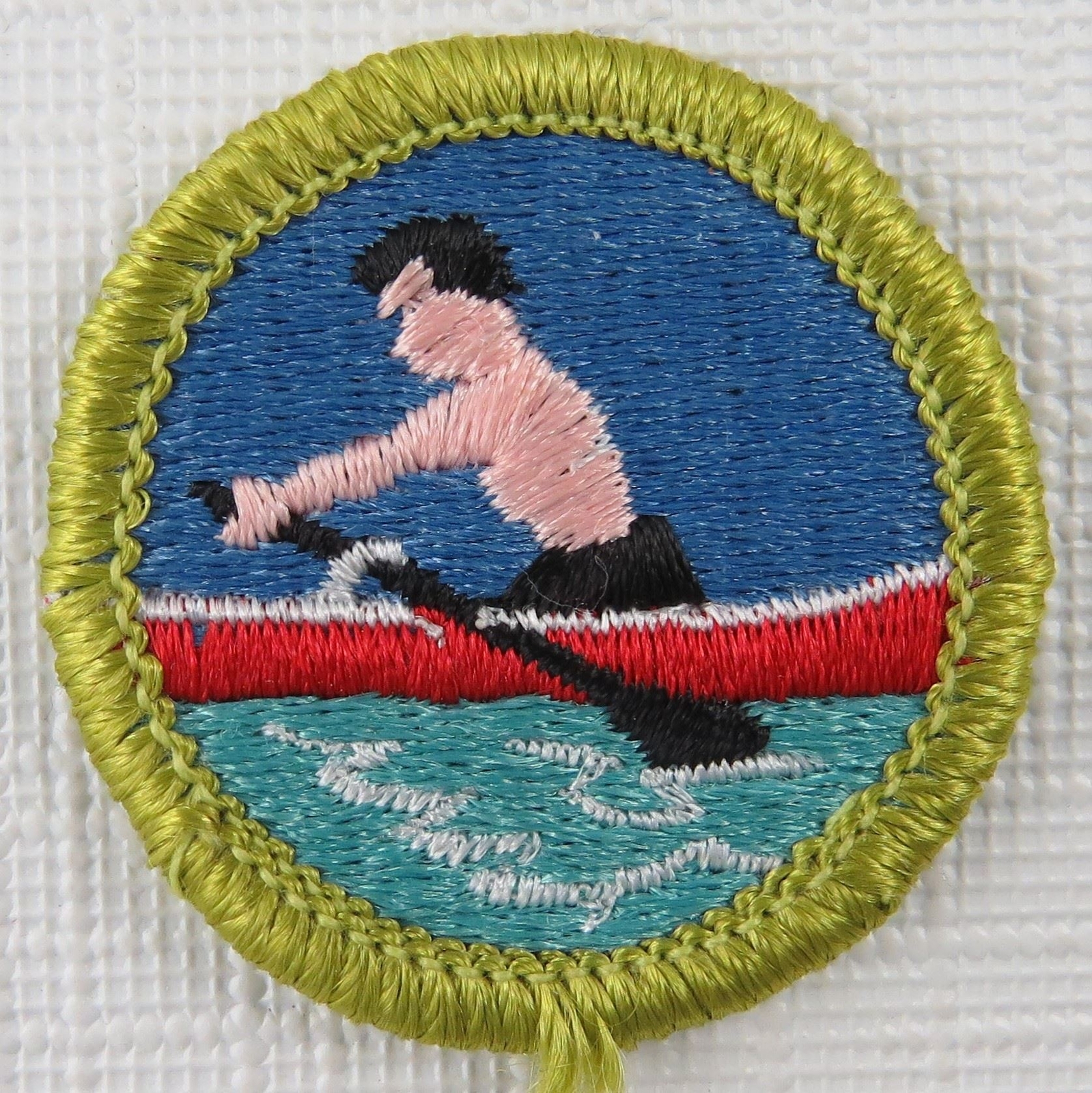 Rowing Merit Badge 1972-2008 (no life jacket) Type H [MB-713] | eBay