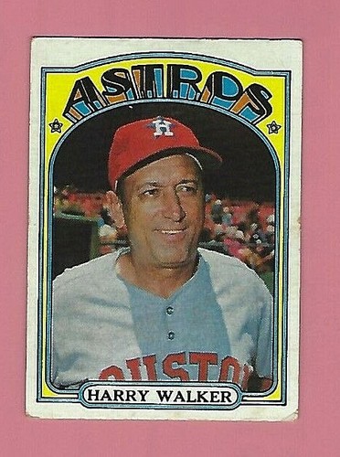 1972 TOPPS HARRY WALKER BASEBALL CARD #249 FREE SHIPPING | eBay