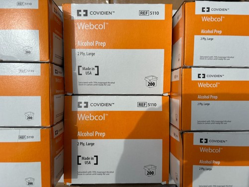 Covidien Webcol Alcohol Prep Pad Sterile 200 per Box 5110 | eBay