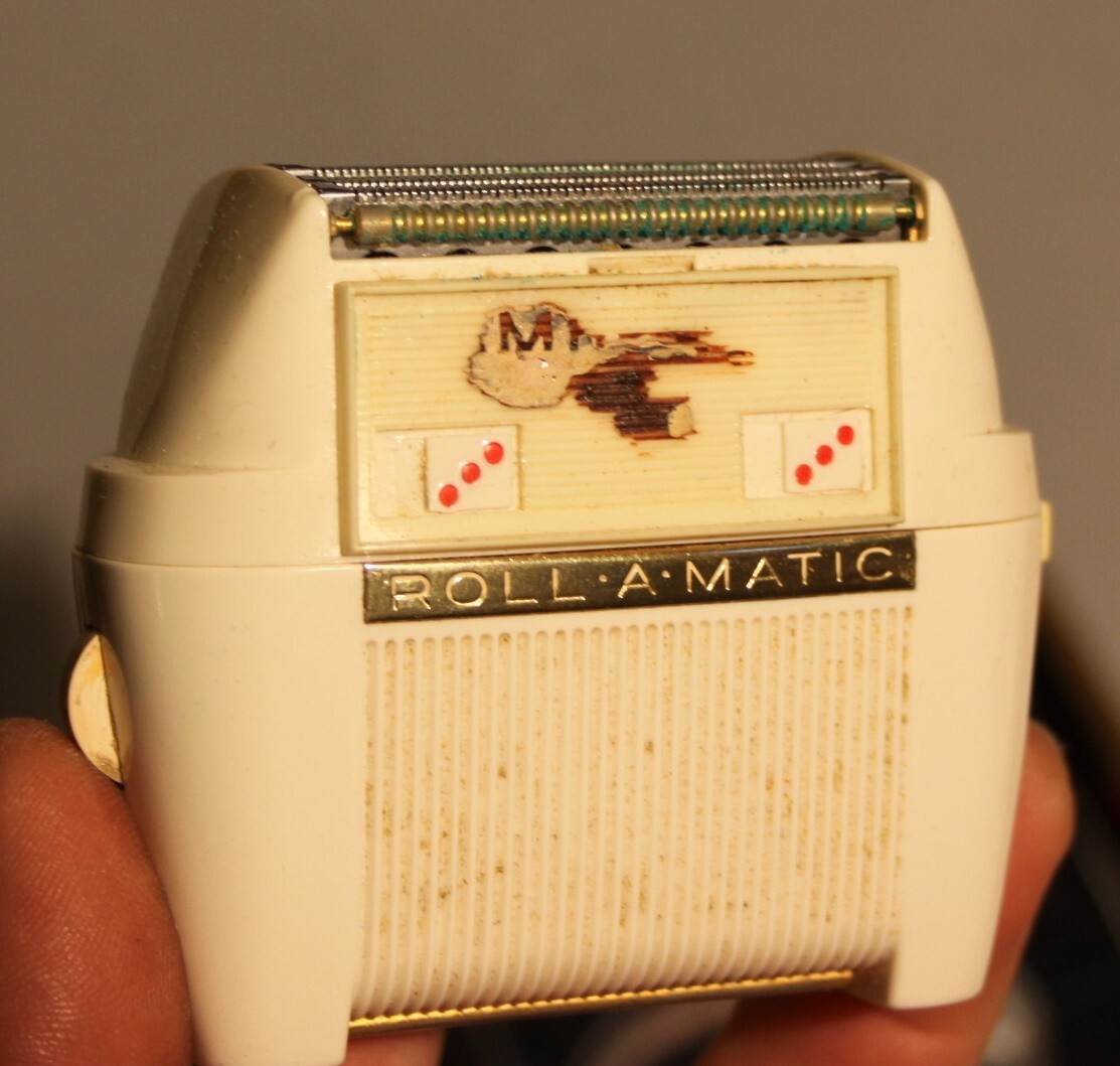 Vintage Remington Rand Roll-A-Matic Shaver Razor w/ Original Case ...