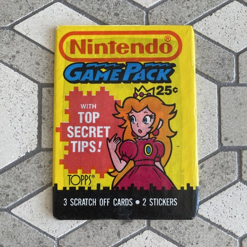 1989 Topps Nintendo Gamepack Trading Card Pack - Princess Peach Sealed ...