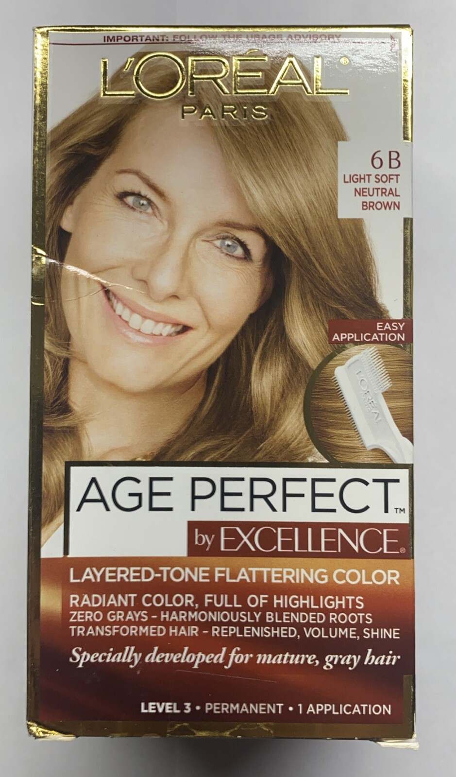 L'Oréal Paris Age Permanent Hair Color 6b Light Soft Neutral Brown for ...