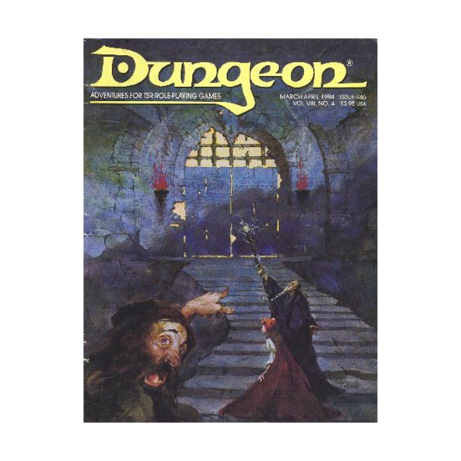 TSR Dungeon Mag #46 "3 AD&D & 1 D&D Adventure" Mag Fair | eBay