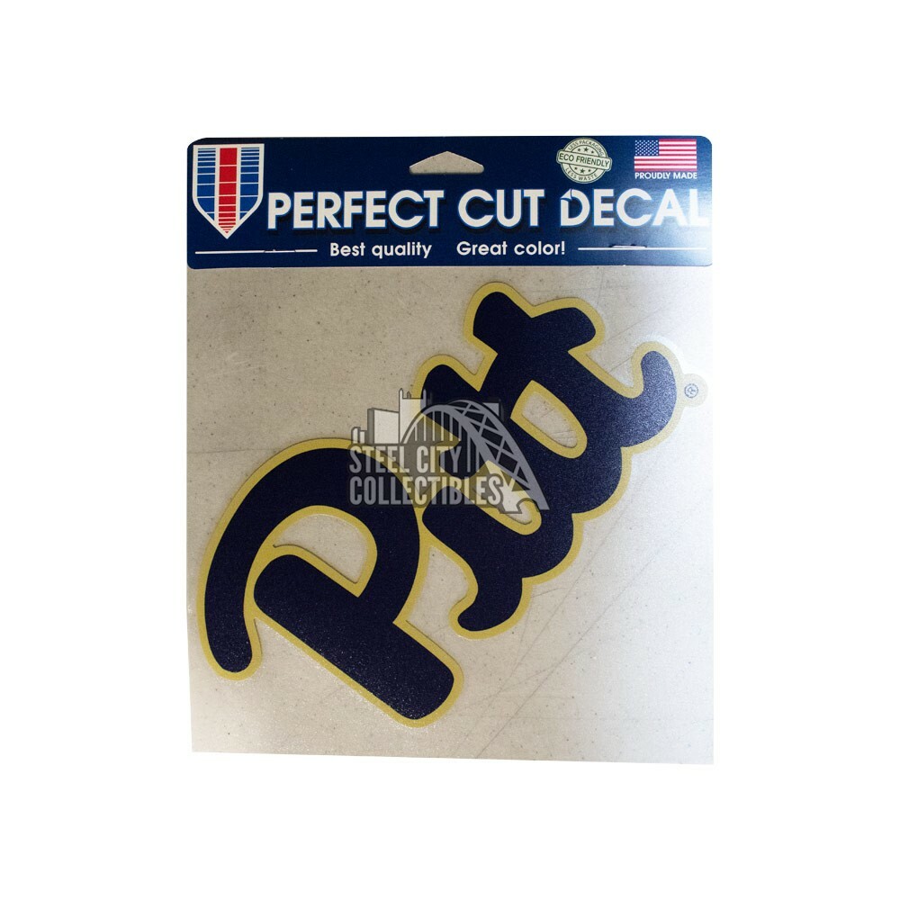 Pitt Script Perfect Cut Decal 8x8 | eBay