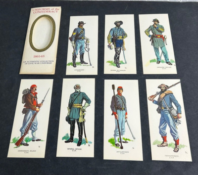 Vintage Civil War Uniforms Of The Confederacy Card Set | eBay