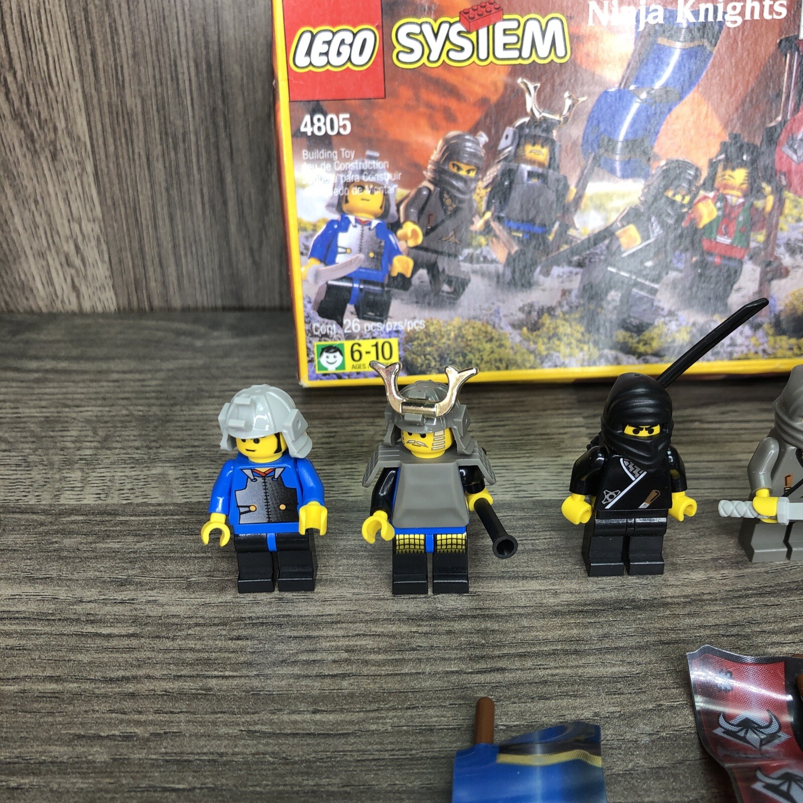 LEGO Ninja Knights 4805 Set 5 Minifigure Shogun Samurai Battle Pack Lot ...