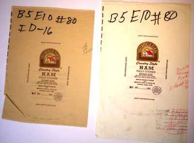 Vintage Paper / Cloth Bags - COUNTRY STYLE HAM, SMITHFIELD FARMS ...