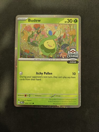 Pokémon TCG Budew 004/131 Premier Ball League JUDGE Promo Asia ...