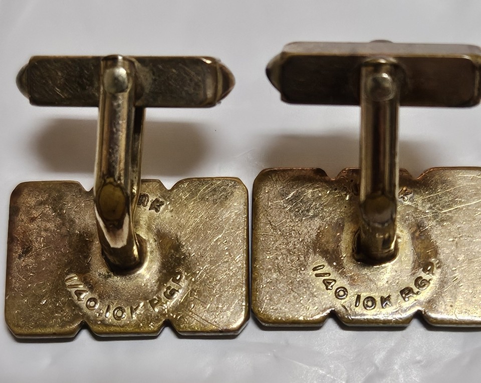 Vintage Swank Mcm Gold Bar Cufflinks 10K RGP | eBay