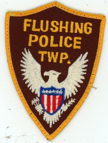 MICHIGAN MI FLUSHING TOWNSHIP POLICE NICE OLD VINTAGE SHOULDER PATCH ...