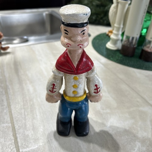 POPEYE The Sailor Man 9” Tall Cast Iron Figurine Bank | eBay