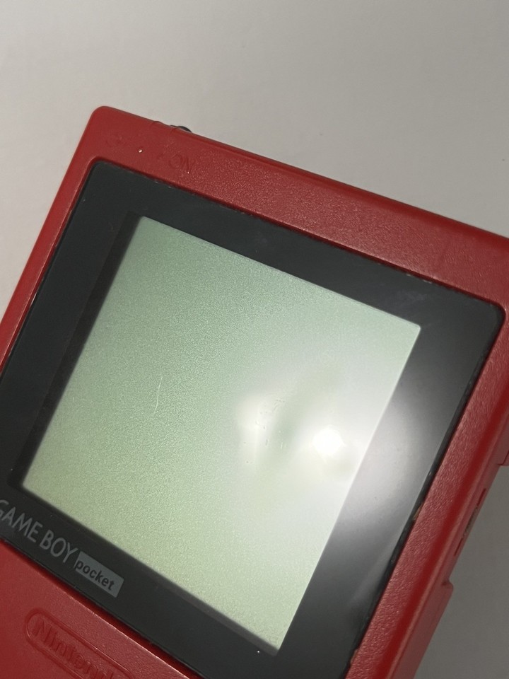 Nintendo Red Game Boy Pocket Handheld System Working Picture No Sound ...