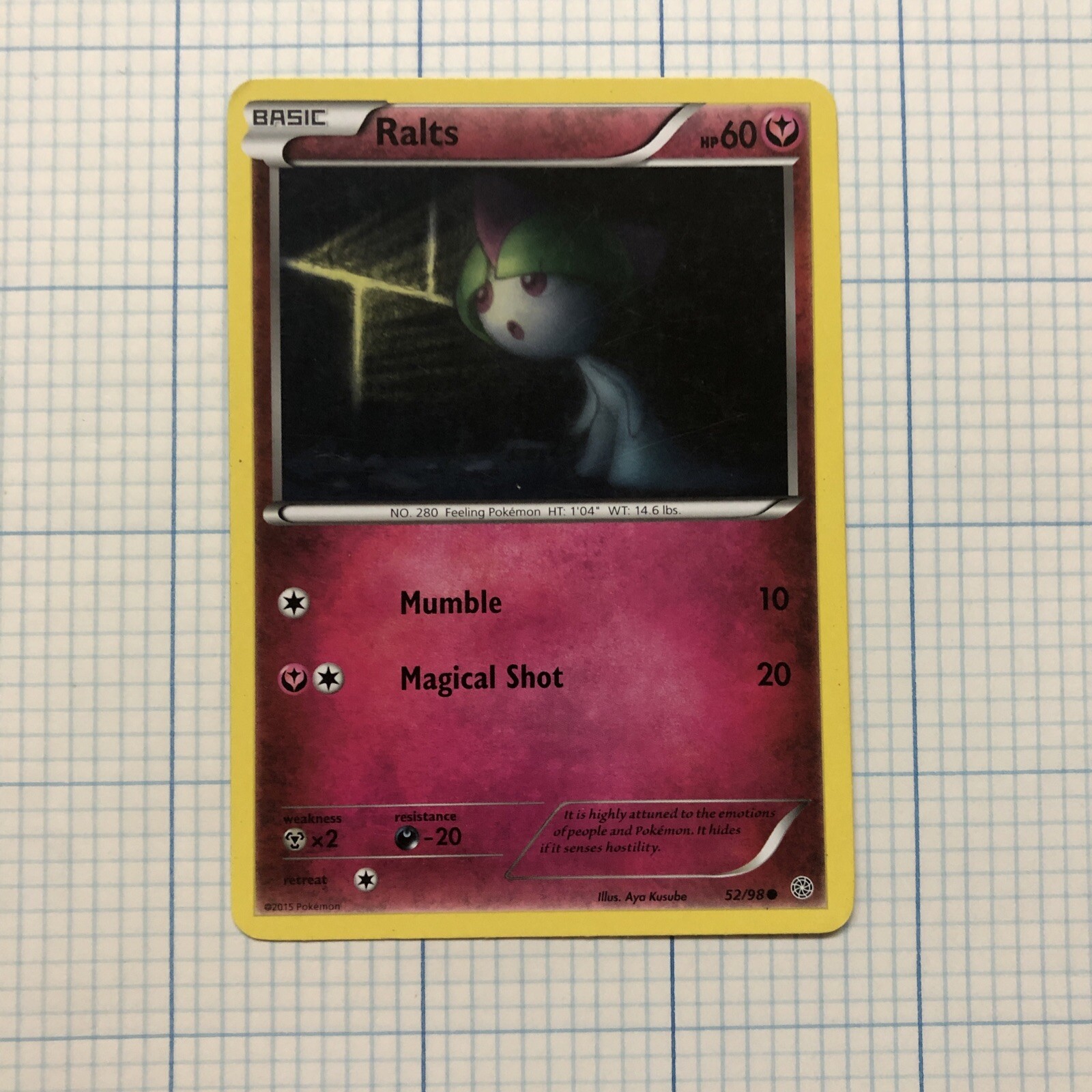 Pokémon TCG Ralts Ancient Origins 52/98 Regular Common | eBay