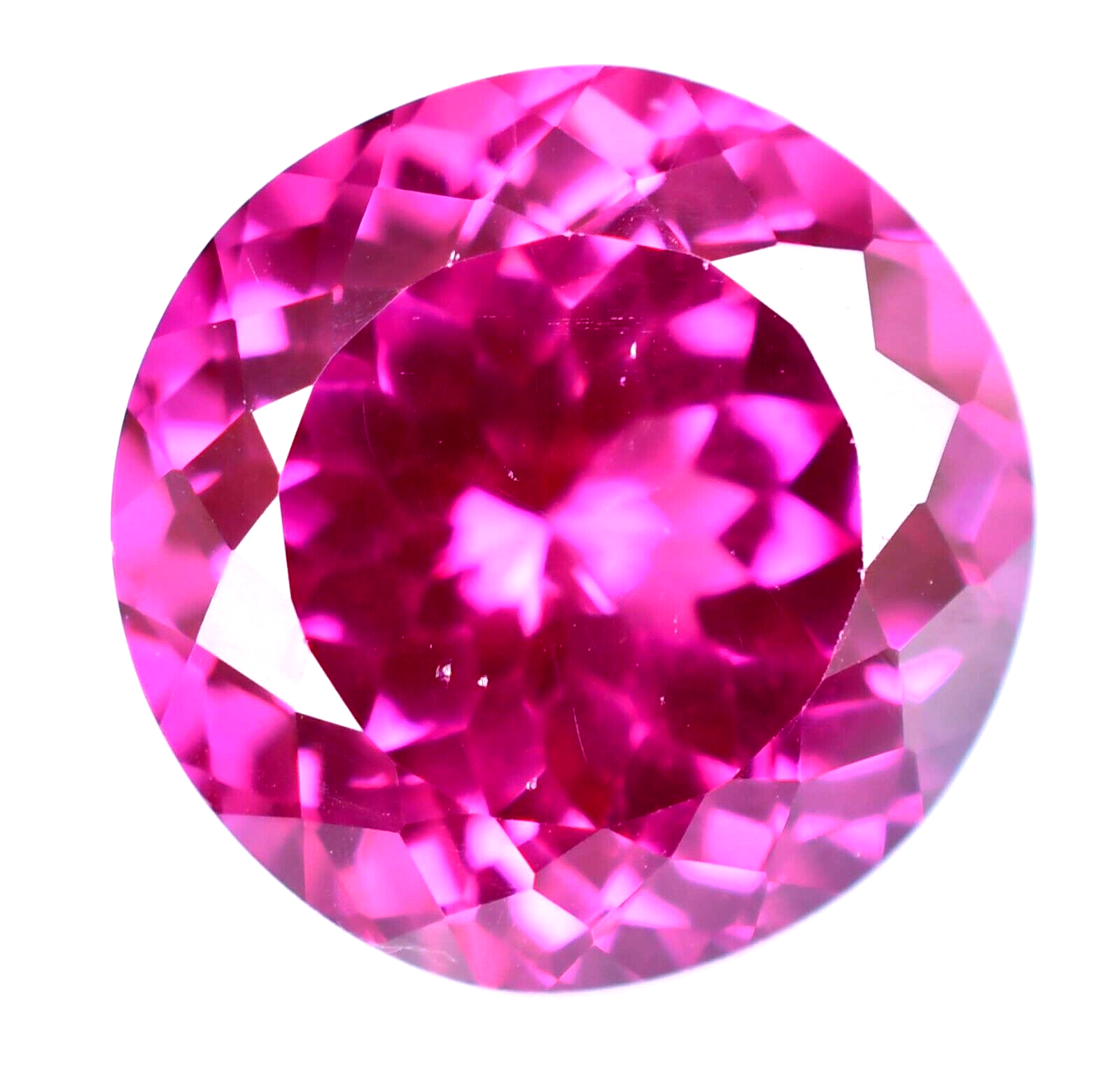 21.15 CT Natürlich Rhodolit Granat Runde Form Himbeere Pink Certified ...