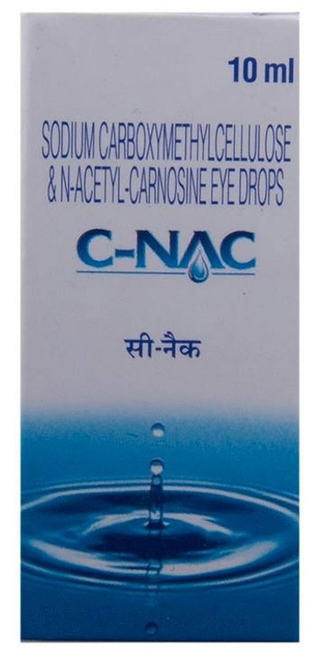 C-NAC Eye Drop (N-Acetyl-Carnosine) Eye Drops - 10 ml (Exp. Date 2027 ...