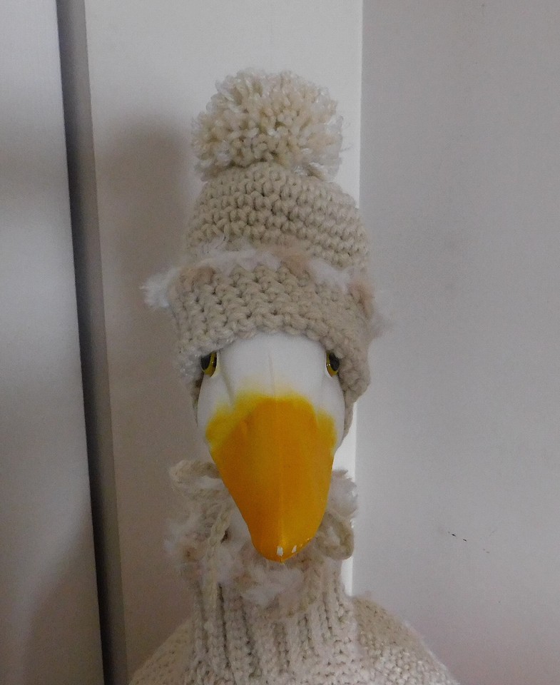 Goose Sweater, Outdoor Decor, Goose Outfit, Goose Clothes, Porch Goose ...