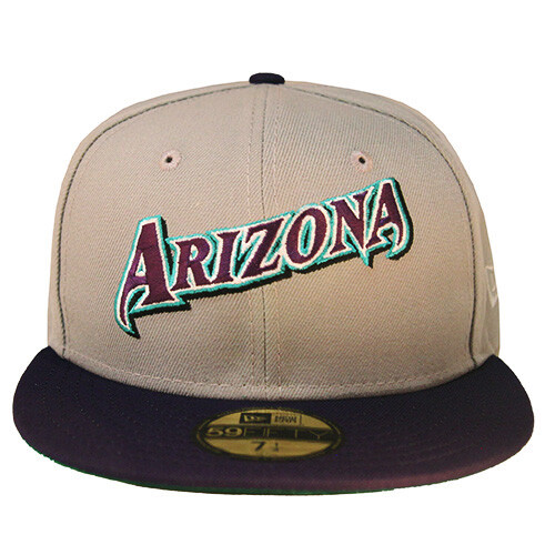 New Era Arizona Diamondbacks Gray Fitted Hat MLB 1998 Inaugural Patch ...